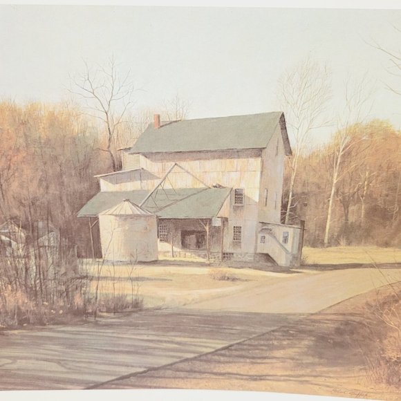 Art | Vtg Artist Robert Griffith Morley Bros Mill New Troy Michigan Art ...